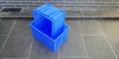China Virgin Plastic Stacking Boxes Lids Option Transportation Storage Color Customizing for sale