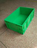 China Virgin Polyethylene Green Stackable Plastic Storage Containers 600*400*230mm Standard Size Conveyor And Sorting System for sale