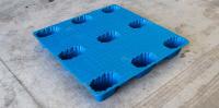 China Customization 1100*1100 Mm LDPE Blow Molding Plastic Pallets Single Faced for sale