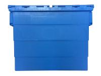 China 225kgs Plastic Attached Lid Containers Turnover Storage Box for sale