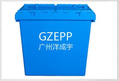 China Sorting System 172L Plastic Attached Lid Containers Warehouse Storage for sale