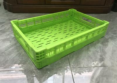 China Store 600*400*120mm Fruit And Vegetable Plastic Crates Logo Printing for sale
