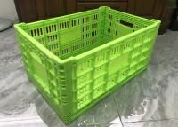 China Heavy Duty Plastic Folding Vegetable Crates 600*400*300mm for sale