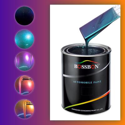 China Pigment Base Chameleon Pearl Paint Acrylic Resin 5 Colors Changing for sale