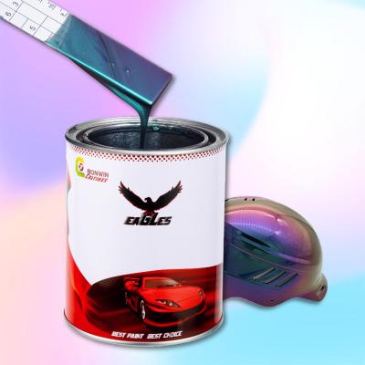China Five Color Changing Automotive Chameleon Paint Acrylic Metallic Paint For Car Refit for sale