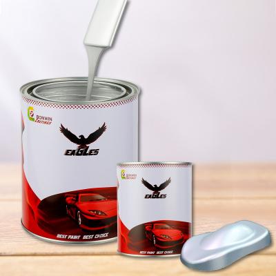 China Acrylic Polyester Auto Refinish Paint Fine Glitter Silver Chameleon Pigment Car Paint for sale