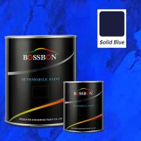 China Acrylic Polyurethane Car Refinish Paint Higher Consistency 2K Solid Blue for sale