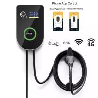 China 32A Level 2 Public Commercial EV Charging Station With OCPP 1.6 Wifi 4G for sale