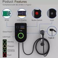 China 32A Level 2 Public Commercial EV Charging Station With OCPP 1.6 Wifi 4G for sale