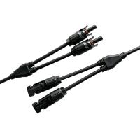 China 30cm Solar Y Branch Connectors 2 To 1 IP68 Solar Panel Cable Connector 100g for sale