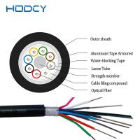 China Outdoor Underground Armoured Optical Fiber Cable G652D Single Mode GYTA 250µm for sale