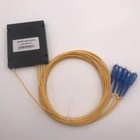 China EPON GPON Fiber Optic PLC Splitter 1 * 4 Low insertion loss with connector for sale