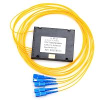 China FTTB FTTH SC/UPC Optical Fiber PLC Splitter 1x8 ABS Box Type for sale