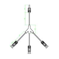 China 3 To 1 MC4 Connector Multi Branch Quick Assembling for Power Station for sale