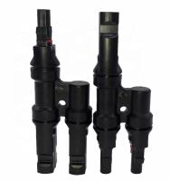 China T Type 2 To 1 Solar PV Connector 1000V / 1500V IP68 For Solar Power System for sale