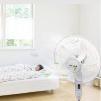 China White 16 Inch Solar Rechargeable Stand Fan Height Adjustable 25W for sale