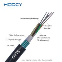 China Hochiry Custom Outdoor Fiber Optic Cable G652D GYTS Multi Loose Tube Stranding for sale