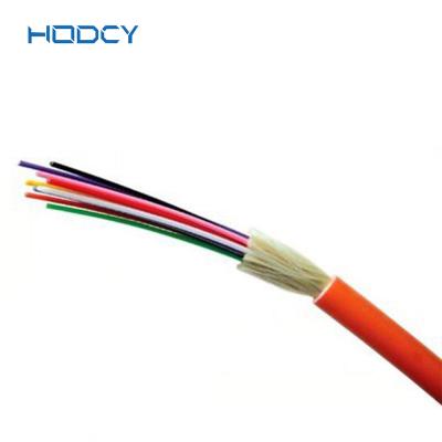 China OM2 Multimode Indoor Fiber Optic Cable GJFJV Tight Buffered With LSZH PVC Jacket for sale