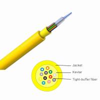 China FTTH FTTB Breakout Fiber Optic Cable OM3 Multimode FRP Strength member: for sale