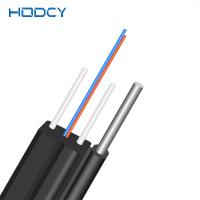 China Flat LSZH FTTH Drop Fiber Optic Cable G657A Self Support Tight Buffer for sale