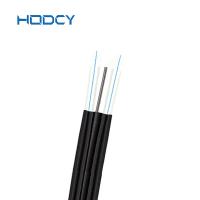 China Single Mode Aerial FTTH Drop Fiber Optic Cable FRP KFRP Steel Strength Member for sale