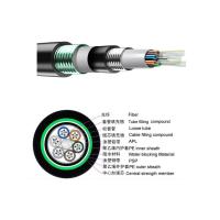 China PE Jacket Direct Burial Armored Fiber Optic Cable , GYTS53 Underground Optical Cable for sale