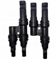 China MC4T3 MC4Y Solar PV Connector / Renewable Energy Connector 25g T type 2 to 1 for sale