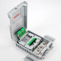 China 16 Core FTTH Fiber Access Terminal Box Caixa Caja Outdoor Wall With CTO Inline Drop Cable for sale