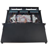 China 19'' 1U ODF 24 Port SC Fiber Patch Panel Distribution Box SMC IP55 for sale
