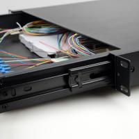 China FTTH Fiber Optic Patch Panel ODF 48 Port 19 Inch Slide Rail Rack Mount Drawer for sale