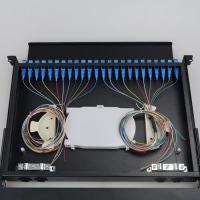 China FTTH Fiber Optic Patch Panel ODF 48 Port 19 Inch Slide Rail Rack Mount Drawer for sale