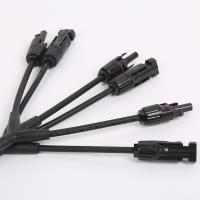 China IP68 Adaptor Cable Connector 2 Branch MC4 Y Type 3 Way Solar Panel Wire Cable for sale