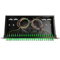 China ROHS 24 Port Fiber Optic Patch Panel / 19 Inch Rack Mount Network Distribution Frame for sale