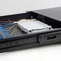 China 19inch Fiber Optic Patch Panel 1U SC Duplex ODF Distribution Frame for sale