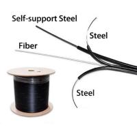 China Outdoor FTTH Drop Fiber Optic Cable 2km G657A1 LSZH Flat Type Single Mode for sale