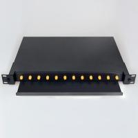China 12-24 Core Fiber Optic Patch Panel SC FC ST LC Rack Mount Fiber Termination Box for sale