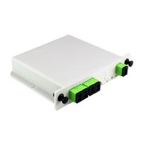 China Low PDL Fiber Optic PLC Splitter DIN 1X4 Single Mode OEM / ODM for sale