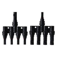 China Male And Female Cable Connector 30A 1000V MC4 T Branch Solar Panel Connector for sale