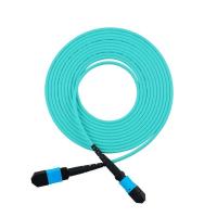 China 12 Fibers Female MPO Fiber Optic Patch Cord Pigtail Cable 0.9mm 2.0mm 3.0mm for sale
