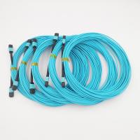 China Hochiry MPO / MTP Trunk Cable 12 Fibers Type B Multimode OM4 Fiber Patch Cord for sale