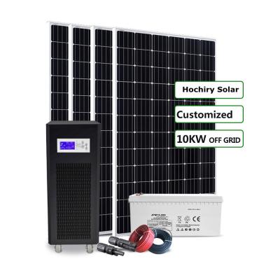 China 10kw 390W Off Grid Solar PV Panel Anodized Roof Mounting for sale