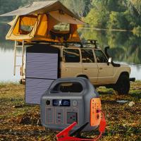 China 500W Solar Energy System Portable Solar Power Bank Generator With Rechargeable Lithium Battery for sale