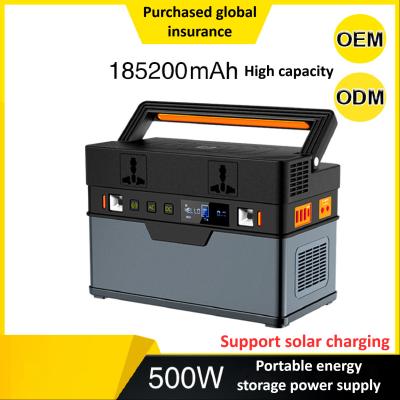 China 500Wh Portable Power Station Solar Mobile Lithium Battery Pack For Outdoor RV Camping for sale