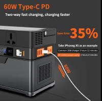 China 500Wh Portable Power Station Solar Mobile Lithium Battery Pack For Outdoor RV Camping for sale