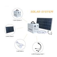 China 10W Portable Solar Generator Kit Home Solar Off Grid Powered Battery for sale