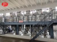 China Continuous Processing Sweet Potato Starch Machine with PLC Control and Stainless Steel Material for sale