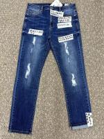 China Custom Logo Stretch Denim Pants Slim Fit Men's Casual Jeans 8 for sale