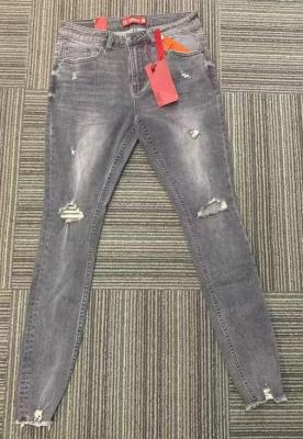 China Custom Logo Stretch Denim Pants Slim Fit Men's Casual Jeans 20 for sale