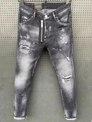 China Stretch Slim Fit Men's Casual Jeans 86 Custom Logo Wholesale Denim Pants for sale