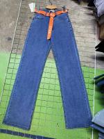China Women's Stretch Denim Jeans Straight Fit Trendy Pants Size 25 Custom Logo for sale